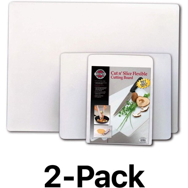 Norpro Cut N' Slice Flexible Cutting Chopping Board Mat Prep 11.5" Wide ...