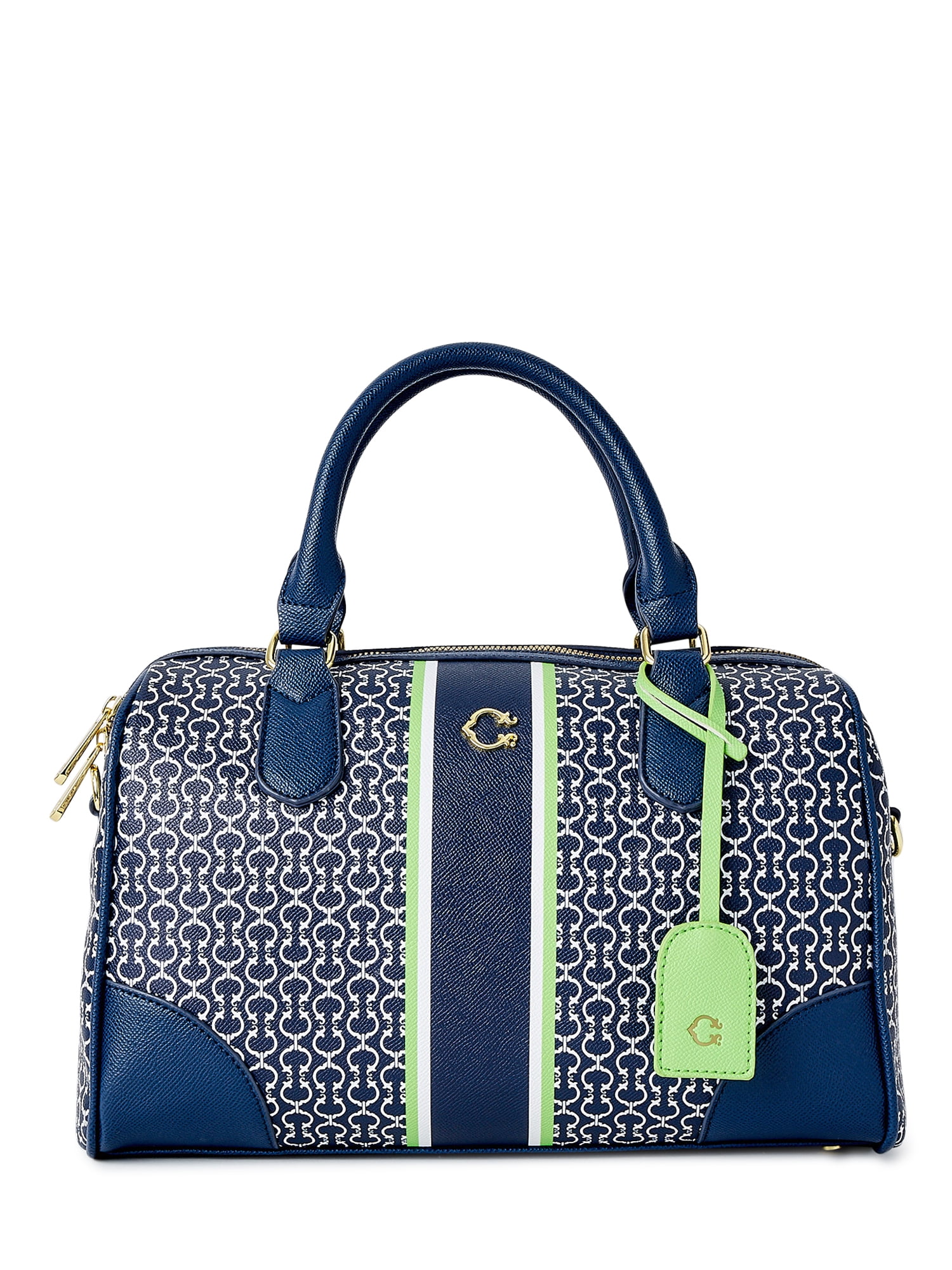 C. Wonder Women’s Adult Greta Satchel Handbag Navy White - Walmart.com