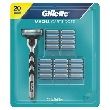 Gillette Mach3 Razor Blade Refills for Men, 15 Count - Walmart.com