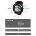 George Men's Digital Sport Wristwatch Plastic Strap with Stopwatch and ...