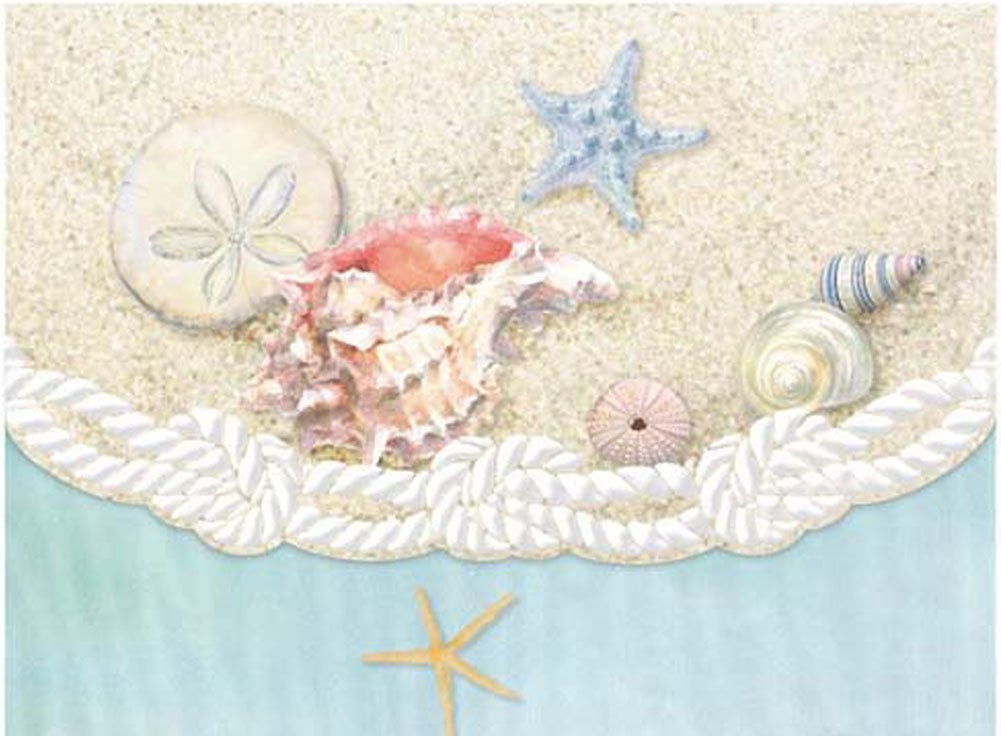 Carol Wilson Fine Arts Inc Sea Shells 10 Card Set Portfolio - Walmart.com