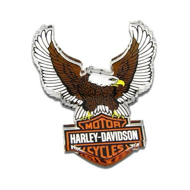 Harley-Davidson Custom Shaped Bar & Shield Eagle Tin Magnet, 2.7 x 3.5 ...