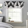 Black White Swan Valance Curtain 1 Panel, Vintage Romantic Swan ...