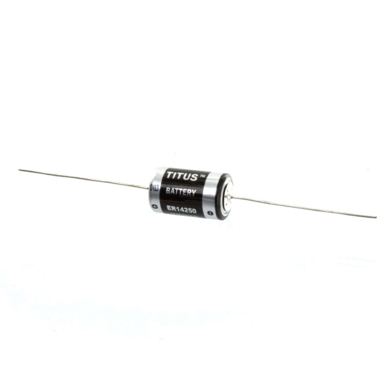 Titus 1/2 AA Size 3.6V ER14250FAX Lithium Battery with Axial Wire Leads ...