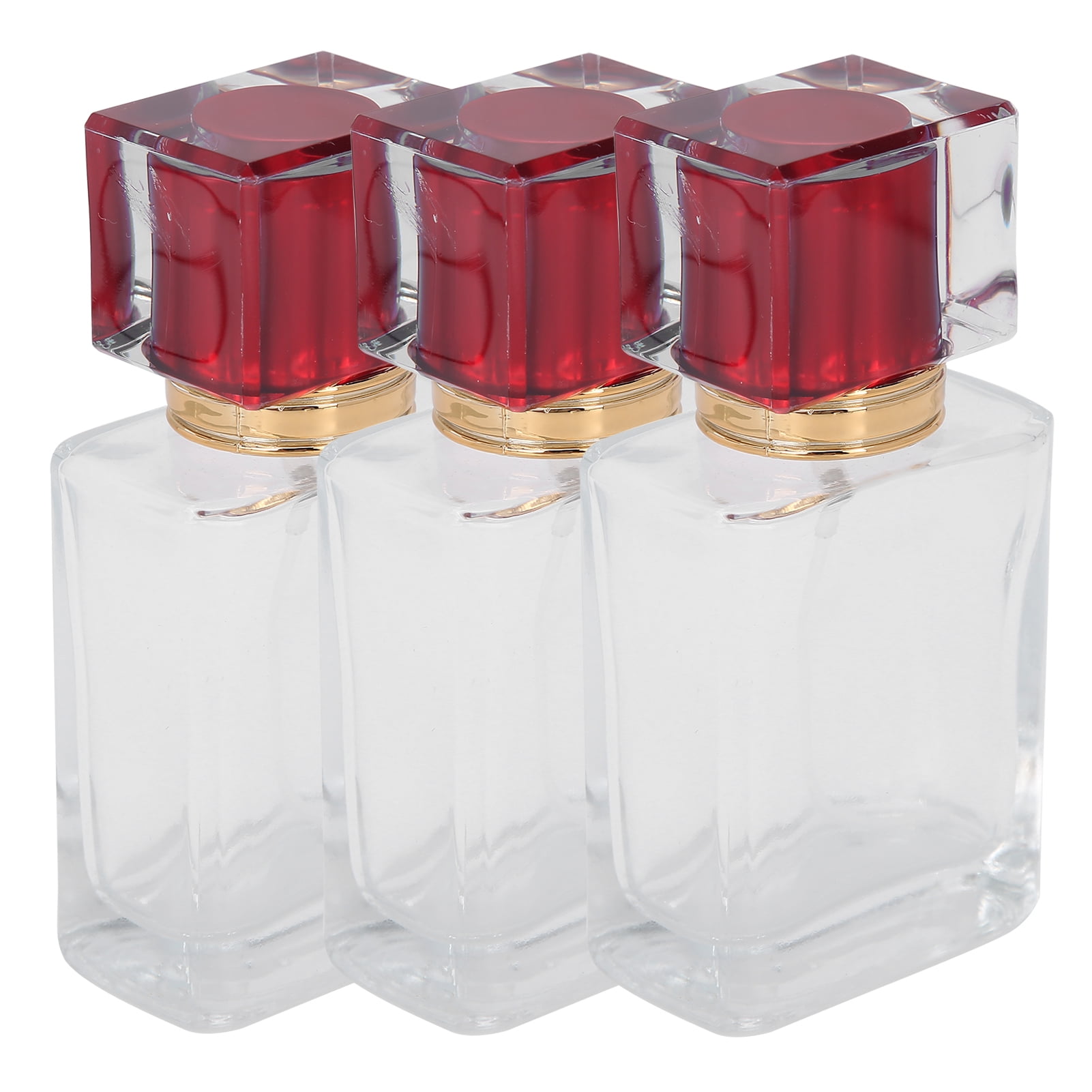 Botella rellenable de líquido, botella de Perfume de vidrio de 50 ml ...