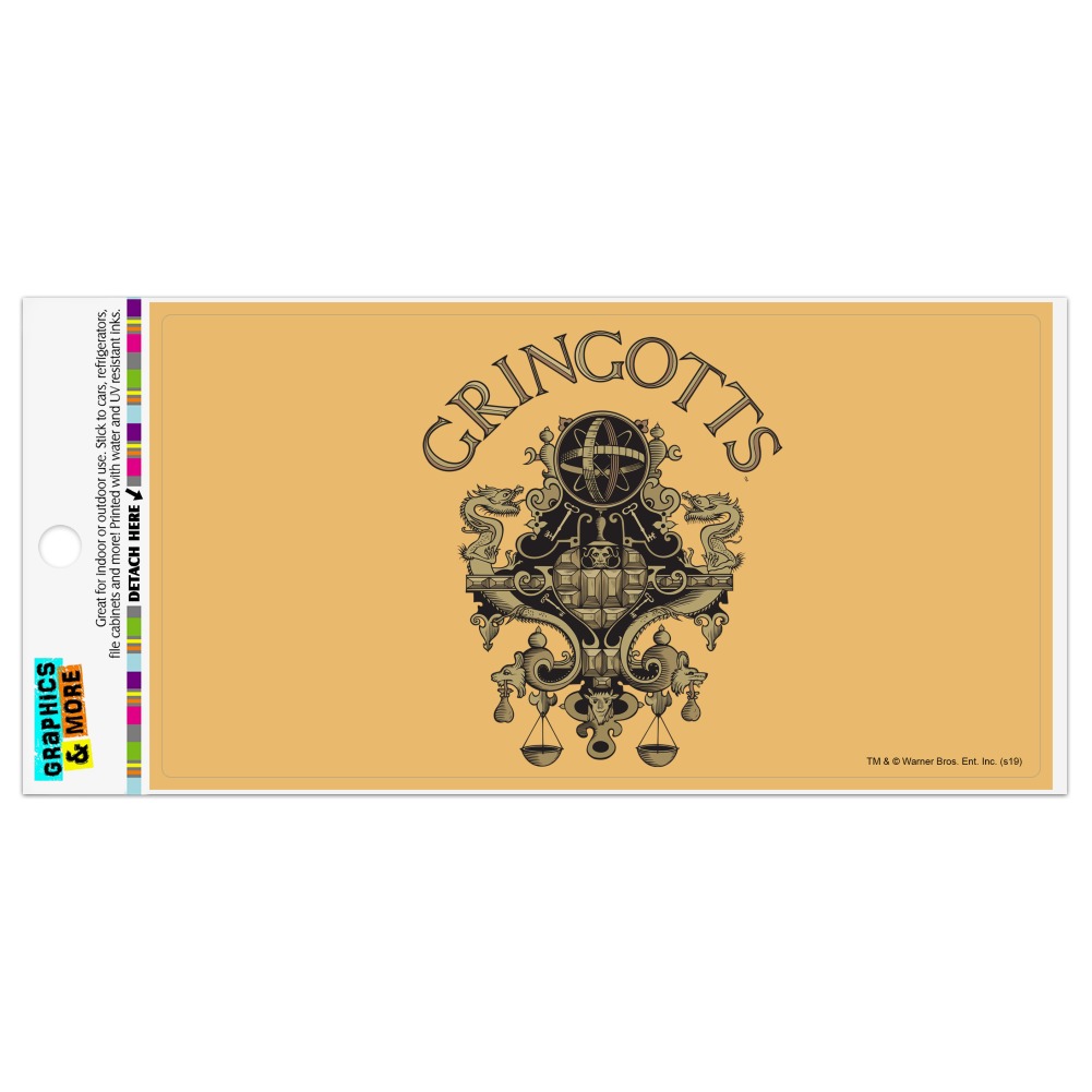Harry Potter Gringotts Logo Automotive Car Refrigerator Locker Vinyl ...