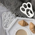2 Designs Rabbits Paws Shape Silicones Coasters Molds Easters Hollowed ...