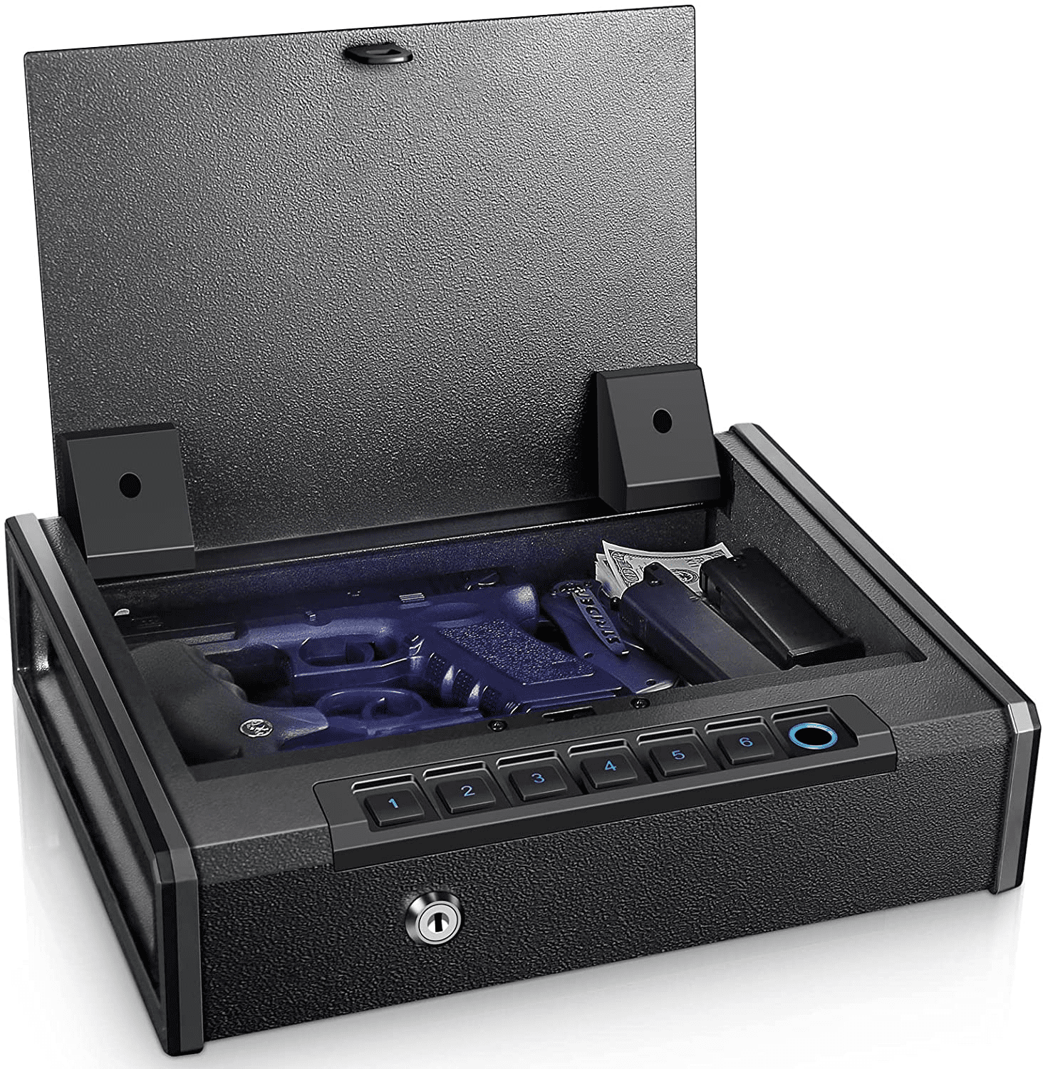 biometric-gun-safe-for-pistols-quick-access-handgun-safe-for-home