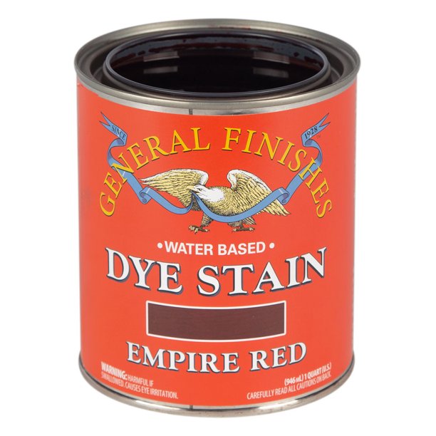 General Finishes, Water Based Dye, Empire Red, Pint - Walmart.com