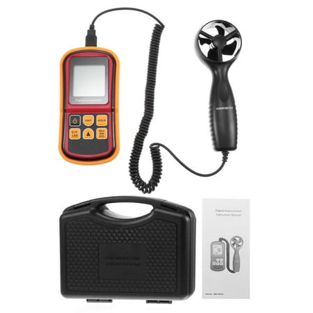 Awesitey Multifunctional Anemometer Digital LCD Backlight Display Wind ...