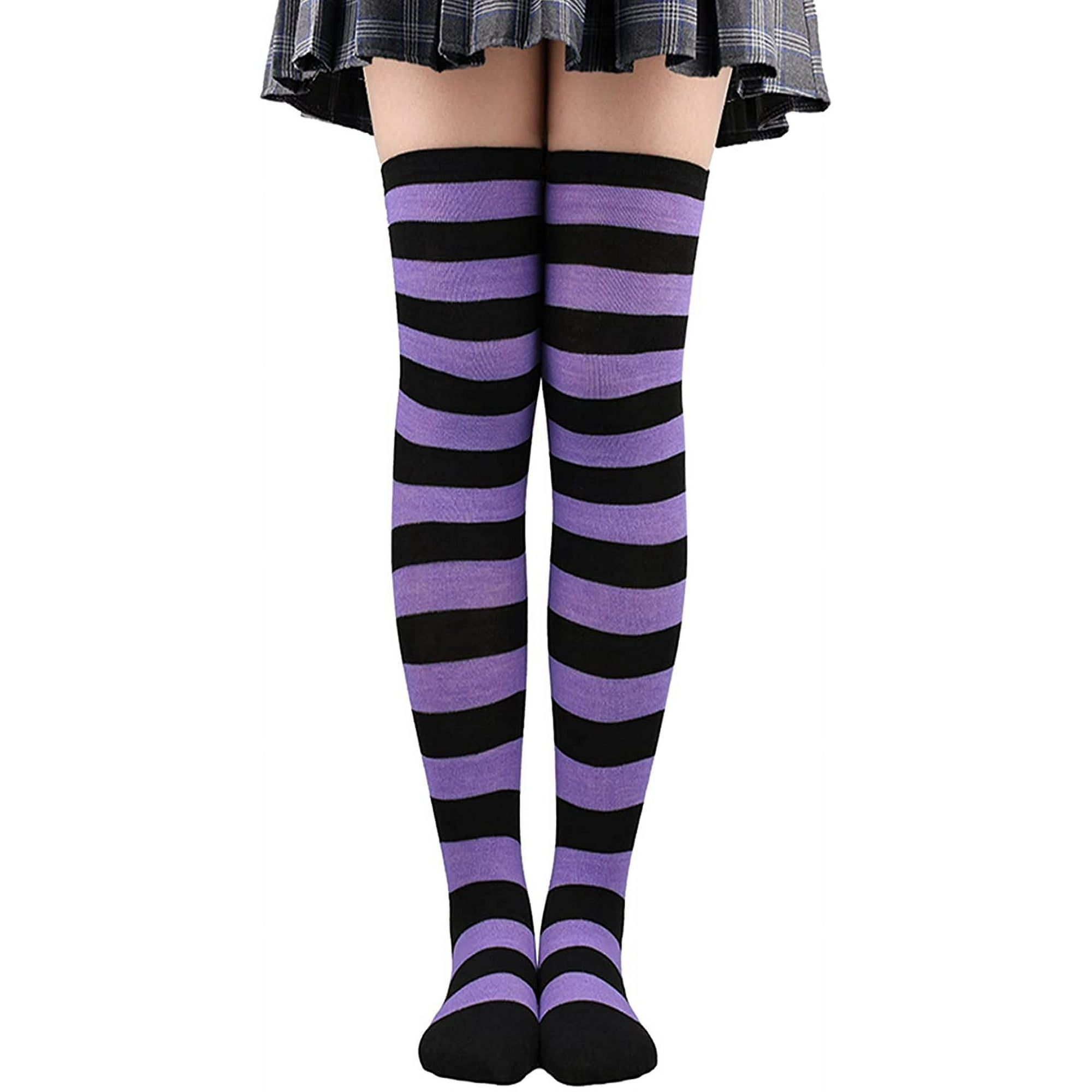 Click here for Surjde Womens Extra Long Opaque Striped Over Knee... prices