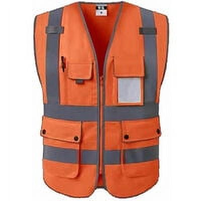 Made from safety vests/work vests/high visibility vests with pockets ...