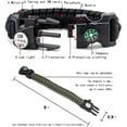 Paracord Survival Bracelet with Fire Starter, Compass, Whistle, SOS Led ...