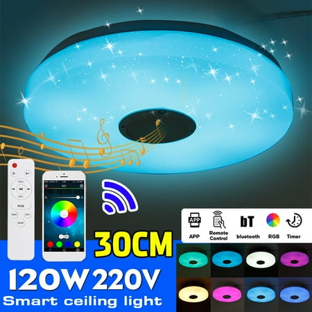 120W 30cm RGB Bluetooth Music LED Ceiling Light with bluetooth Speaker ...