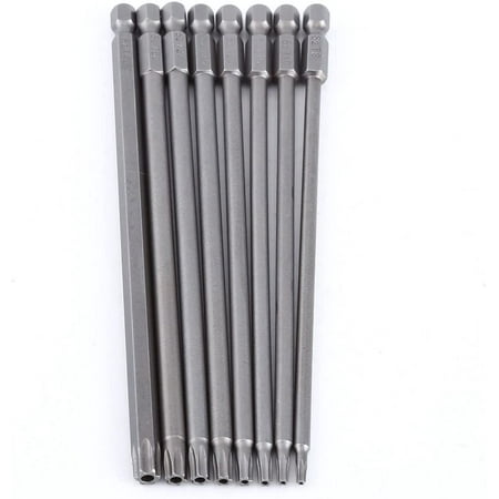 8Pcs 150mm Long Torx Screwdriver Bits, S2 Alloy Steel Hex Shank ...