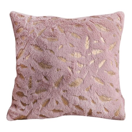 Feather Bronzing Cushion Feel Pillow Case Pink - Walmart.ca