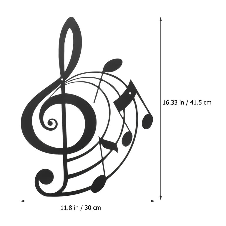 Music Note Metal Wall Art