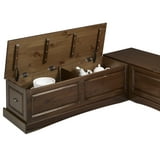 Linon Trefny 3-Piece Backless Corner Breakfast Nook Dining Set with ...