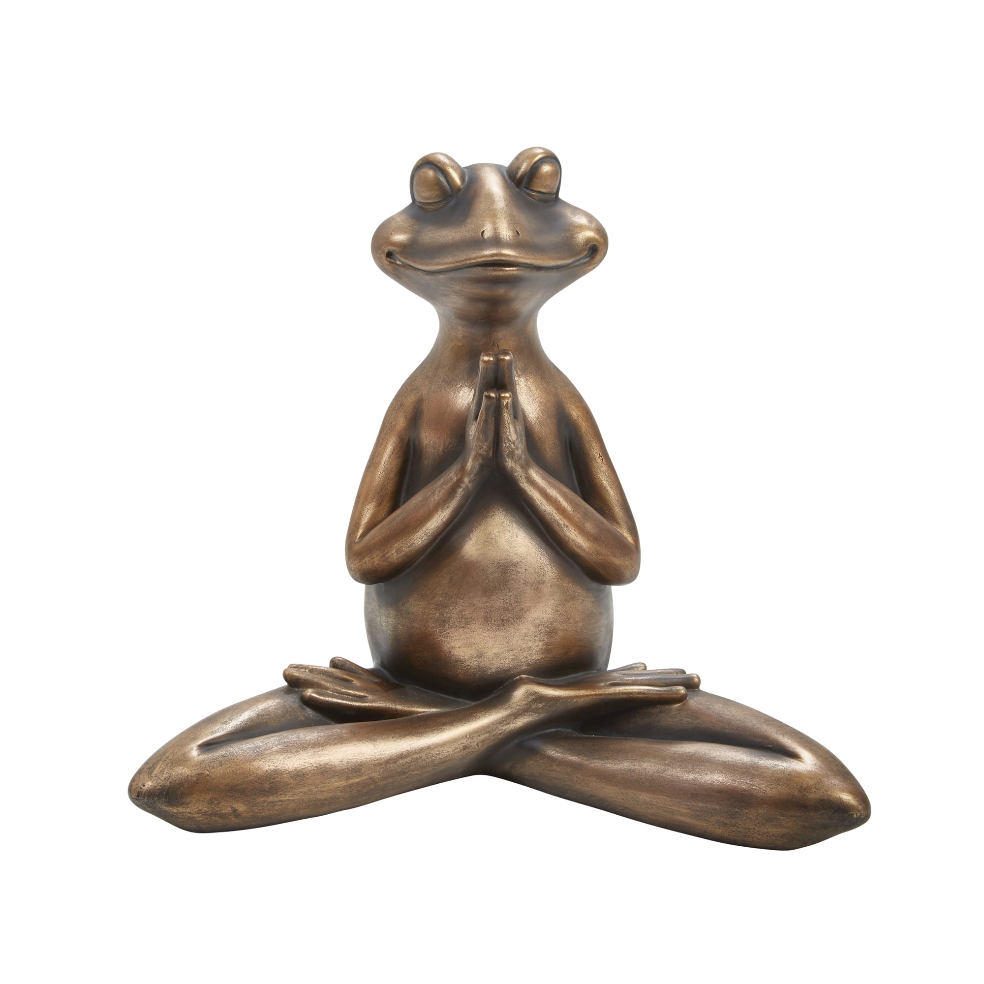 Sagebrook Home Copper Yoga Frog, Prayer Hands - Walmart.com