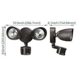 LEONLITE Motion Sensor LED Flood Light, Dusk to Dawn LED Security Light ...