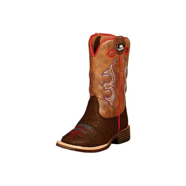 DBL Barrel 4419402-07.5 Western Boots Toddler Kolter Zip, Brown - Size ...