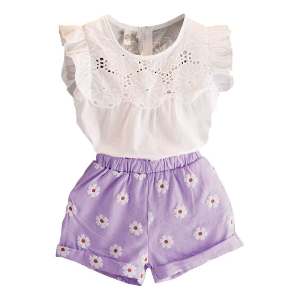 Younger Tree Toddler Girls Clothes Outfits Baby Girl Summer T-Shirt ...