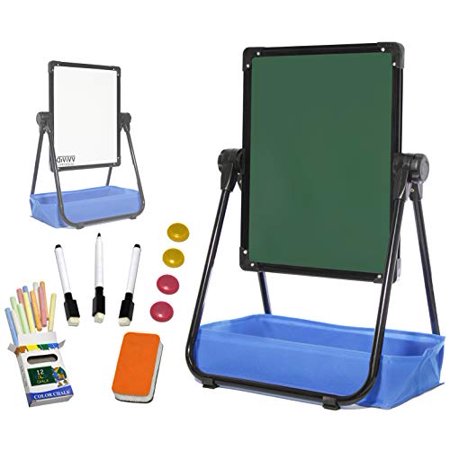 VViViD Reversible Aluminum U-Frame Adjustable Chalkboard & Magnetic ...