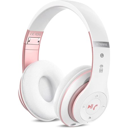 6S Wireless Headphones Over Ear,[40 Hrs Playtime]Hi-Fi Stereo Foldable ...