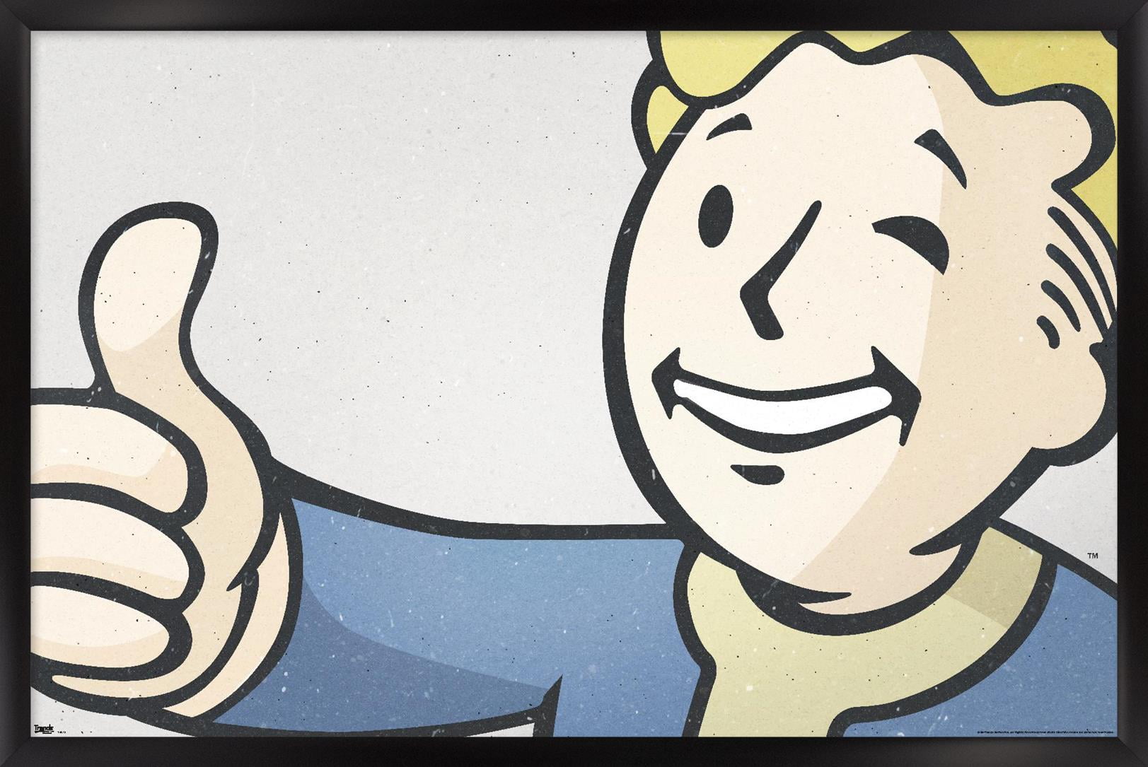 Fallout - Vault Boy - Thumbs Up Close-Up Wall Poster, 22.375" x 34 ...