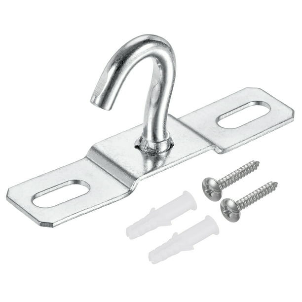 Uxcell Pad Eye Plate Ceiling Hooks 77mm Wall Mount Hanger Galvanized ...