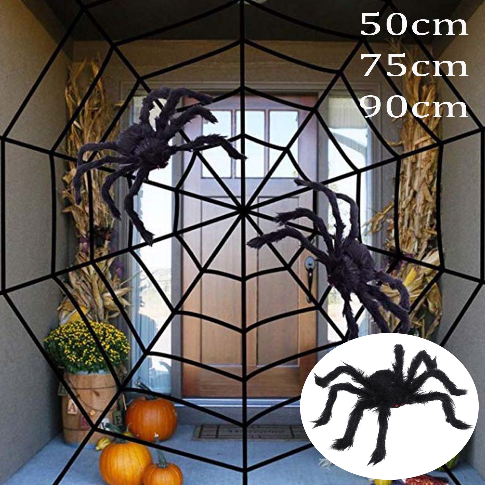 SAYFUT Large Spider Decorations, Giant Spider Outdoor Decorations ...
