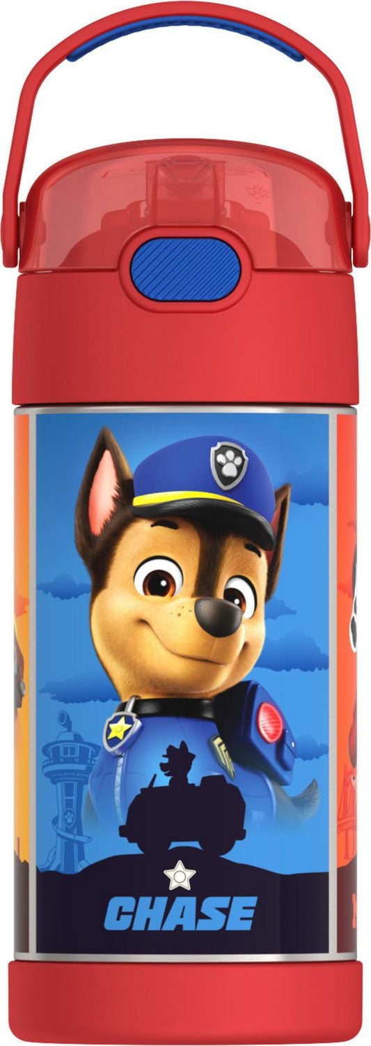 Thermos Kids Vacuum Insulated Funtainer Water Bottle with Flip Up Straw, 355ml, Paw Patrol, 12 ...