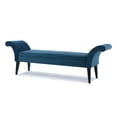 Jennifer Taylor Home Alexis Flared Arm Entryway Bench, Satin Teal ...