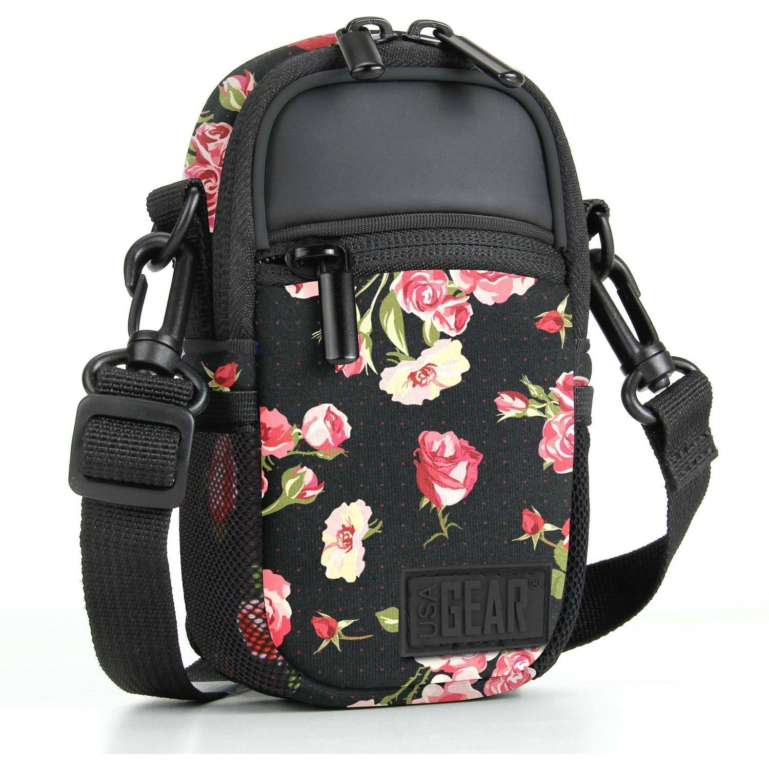 USA GEAR QCD Compact Camera Case Bag, Floral - Walmart.com