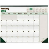 Blueline DuraGlobe Monthly Desk Pad Calendar, 22 x 17, 2017 - Walmart.com