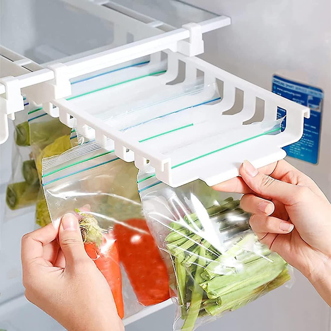 Retractable Refrigerator Storage Shelf, Hanging Fridge Sliding Drawer ...
