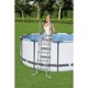 Bestway Flowclear 52" Safe Ladder Steps for Above Ground Swimming Pools ...