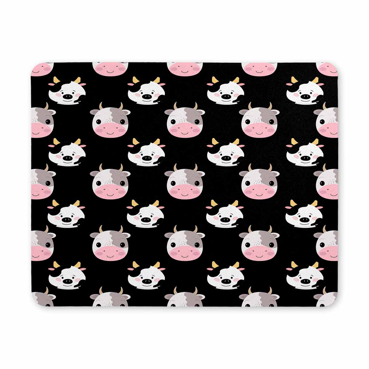 Cute Cow Mouse Pad Square Mouse Mat Rubber Base Mousepad for Laptop ...