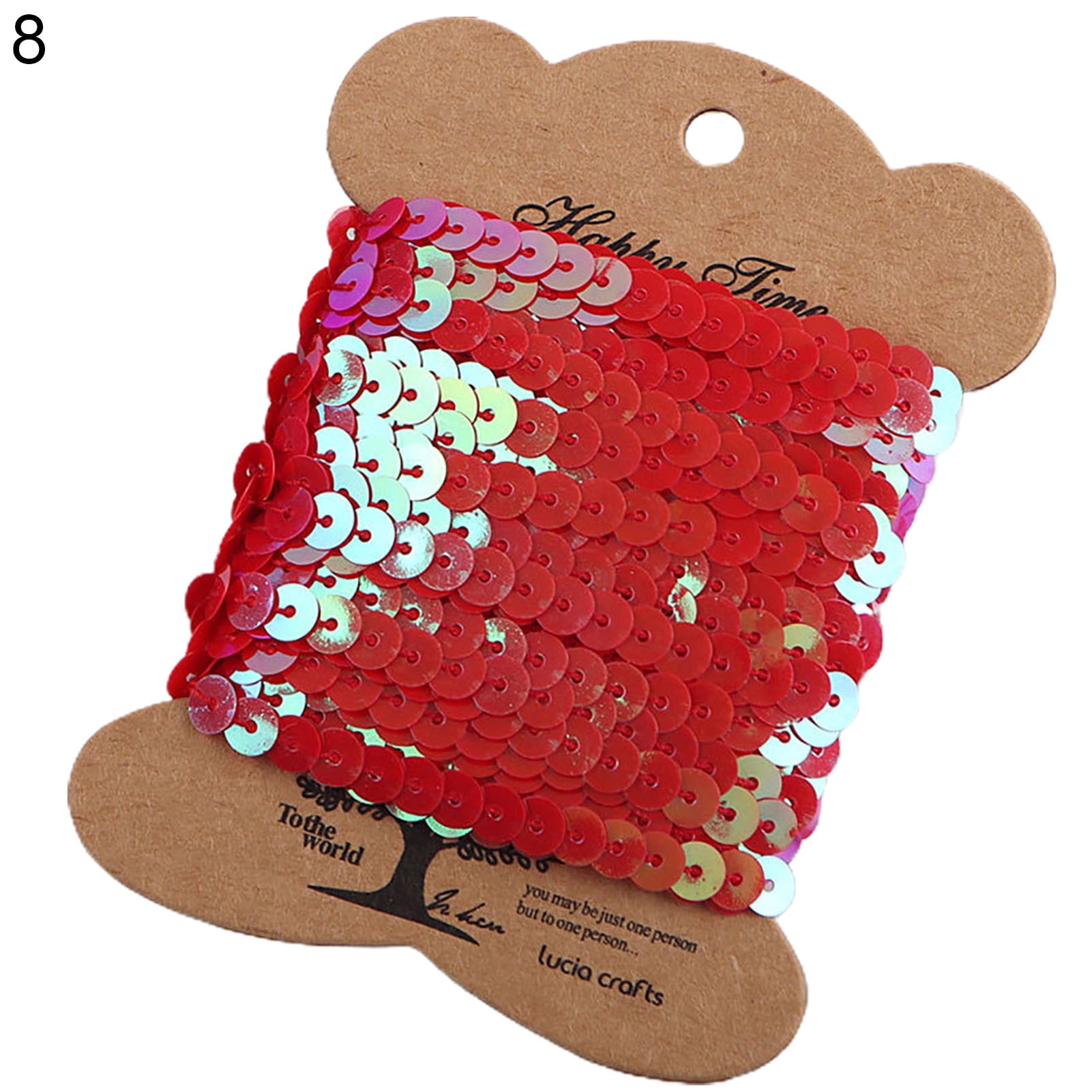 Naturegr Lustrous 1 Roll Sequin Trim Glossy Cuttable 10 Yard Sewing ...