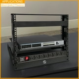 OCEANHUG 4U Network Rack Ground & Desktop 19 Inch 2 Post Open Frame ...