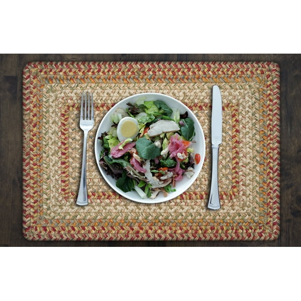 Homespice Harvest Jute Table Mat 10x15" (Set of 4) Placemat For Spoon ...