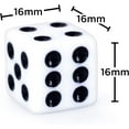 Brybelly 50-Pack Bulk Six Sided Dice Set, D6 Standard 16mm for Poker ...