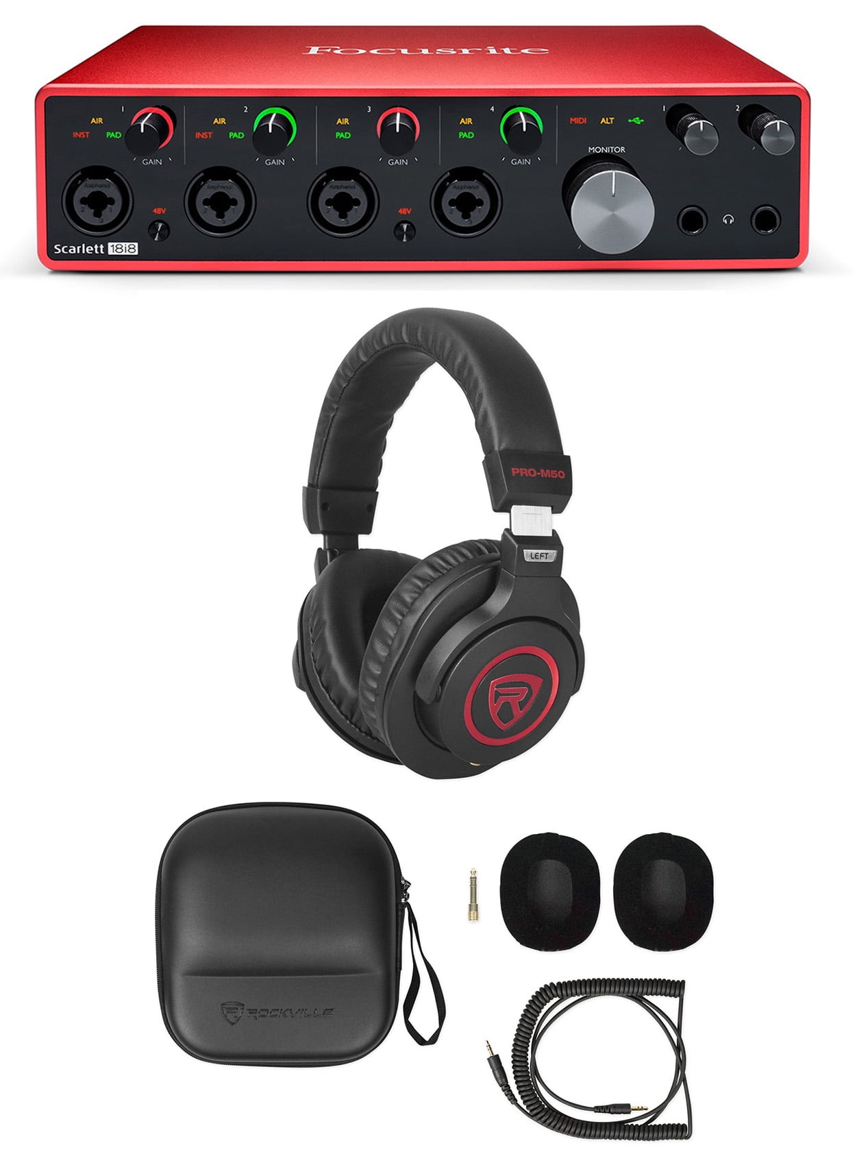 Focusrite Scarlett 18i8 3rd Gen 18-in, 8-out USB audio interface and ...