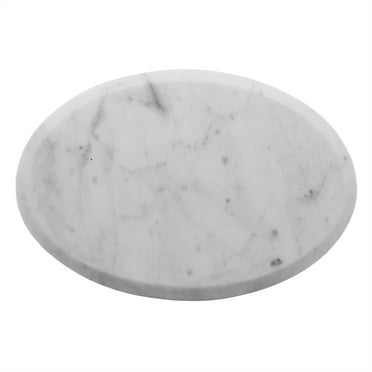 Creative Co-Op Oval Grey & White Striped Marble Cheese/Cutting Board ...