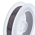 1Roll Round Copper Wire for Jewelry Making Gunmetal 0.15mm about 656.16 ...