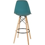 Eames Style Bar Stool with Tall Wooden Base - Walmart.com