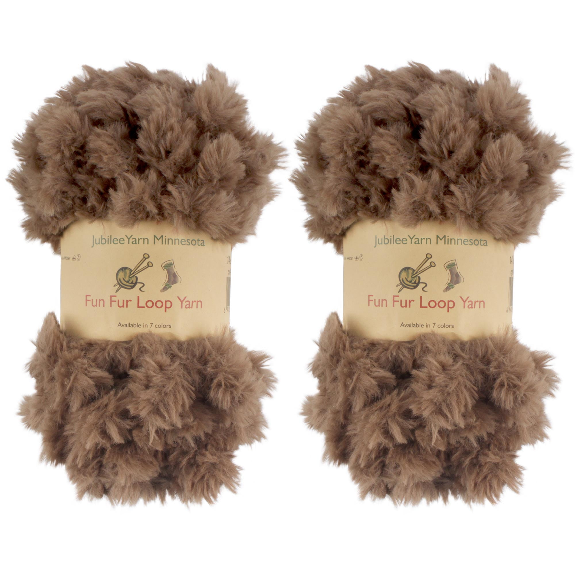 JubileeYarn Fun Finger Fur Loops Yarn - Polyester Jumbo Weight Loop ...