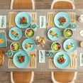 LOVECASA, Series Sweet, 32-Piece Porcelain Dinnerware Set, Light Blue ...
