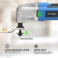 Oscillating tool, 1.6 oscillating multi-tool, comes with tool bag, 3 ...