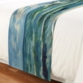 Bed Runner Coastal Sailboat Bedding Scarves Soft Decorative Bed Flag ...